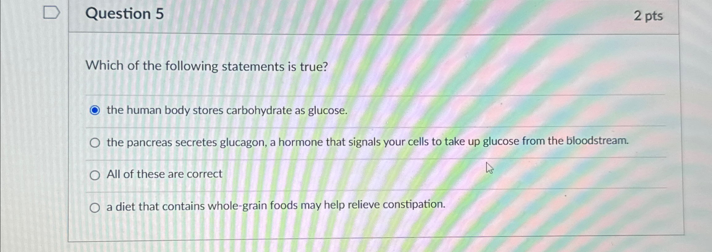 Solved Question 52 ﻿ptsWhich of the following statements is | Chegg.com