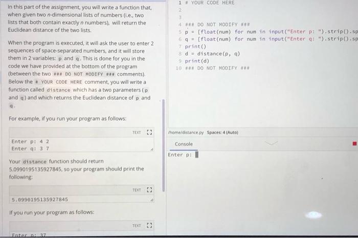 Solved In this part of the assignment, you will write a | Chegg.com