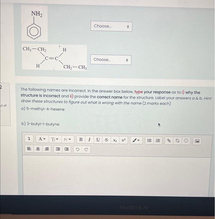 Solved The following names are incorrect. In the answer box | Chegg.com