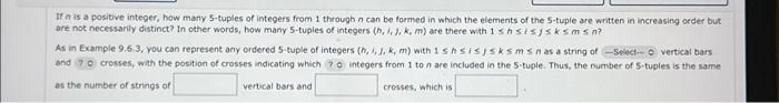 Solved If n is a positive integer, how many 5-tuples of | Chegg.com