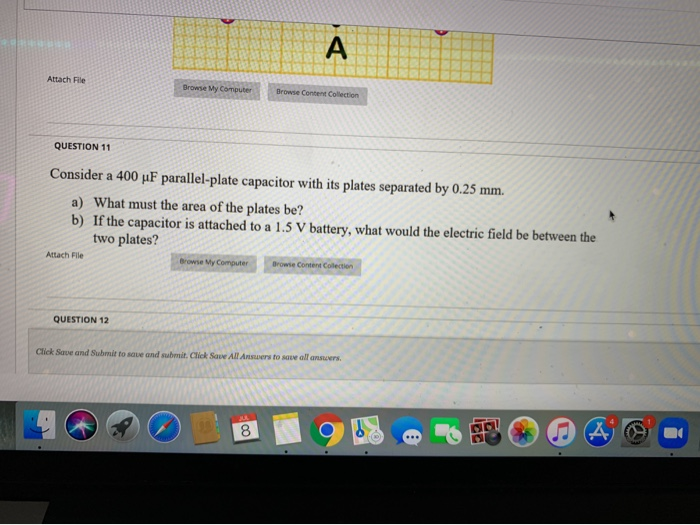 Solved A Attach File Browse My Computer Browse Content | Chegg.com
