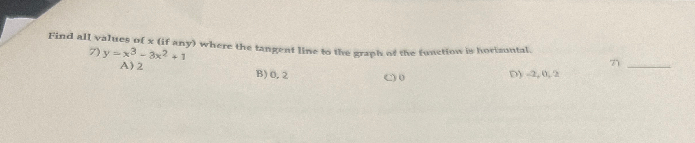 Solved Find all values of x (if any) ﻿where the tangent line | Chegg.com