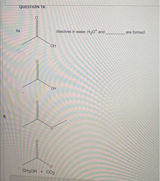 Solved solves in water, H3O+and are formed. | Chegg.com