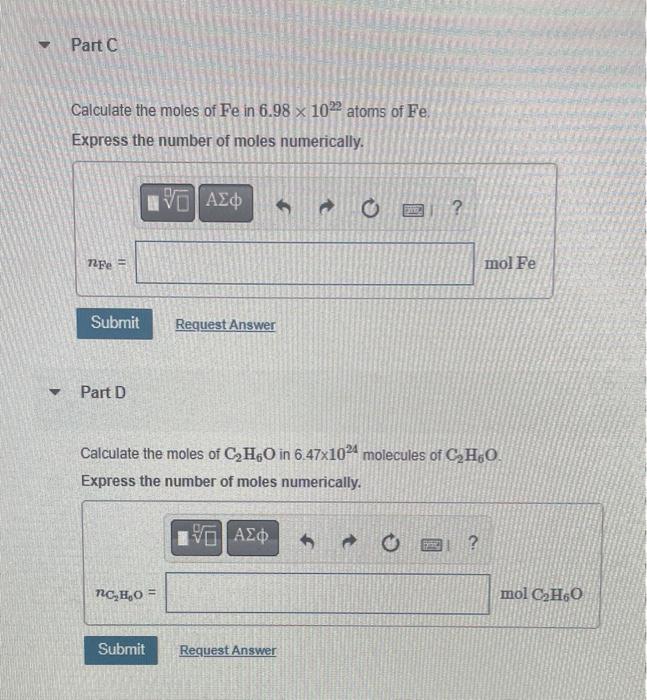 Solved Calculate the number of C atoms in 0.892 mol of C. | Chegg.com