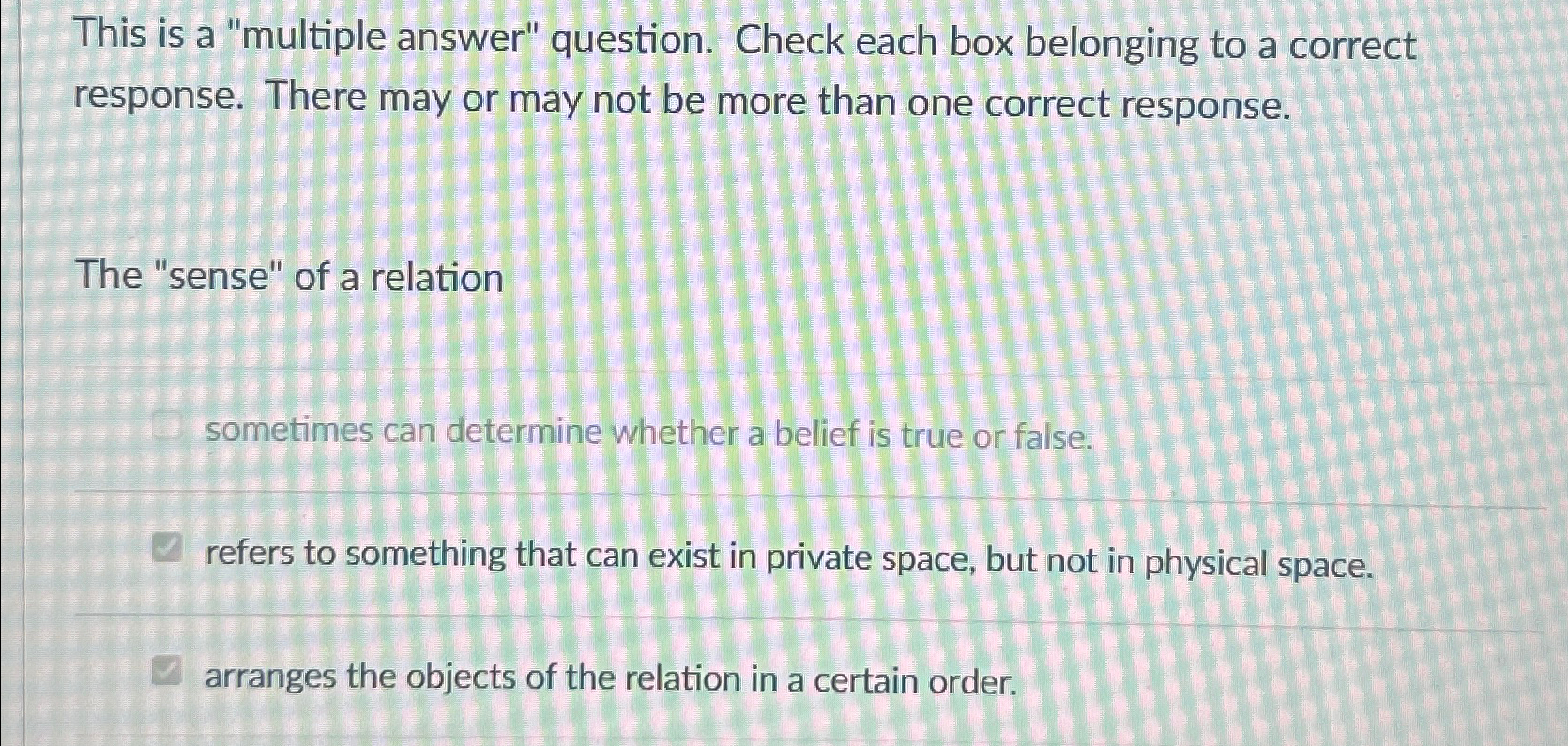 This is a "multiple answer" question. Check each box | Chegg.com