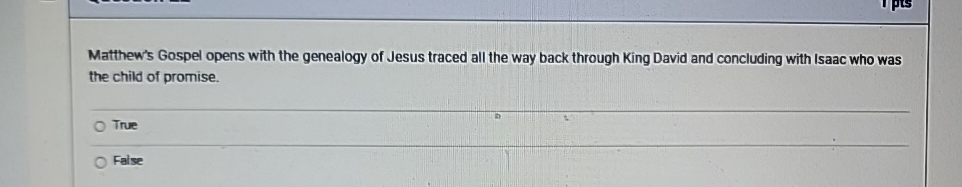 Solved Matthew's Gospel opens with the genealogy of Jesus | Chegg.com