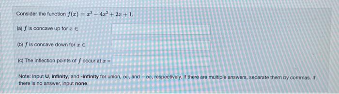 Solved Consider the function f(x)=7x+5x−1. (a) f has a | Chegg.com