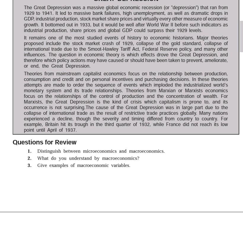 Solved The Great Depression was a massive global economic | Chegg.com