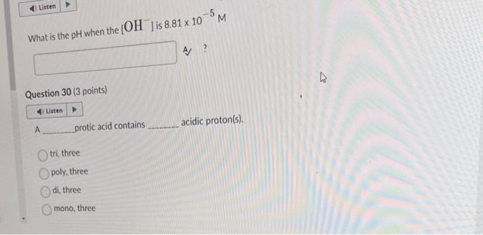 Solved A rrotic acid contains acidic proton(s). tri, three | Chegg.com