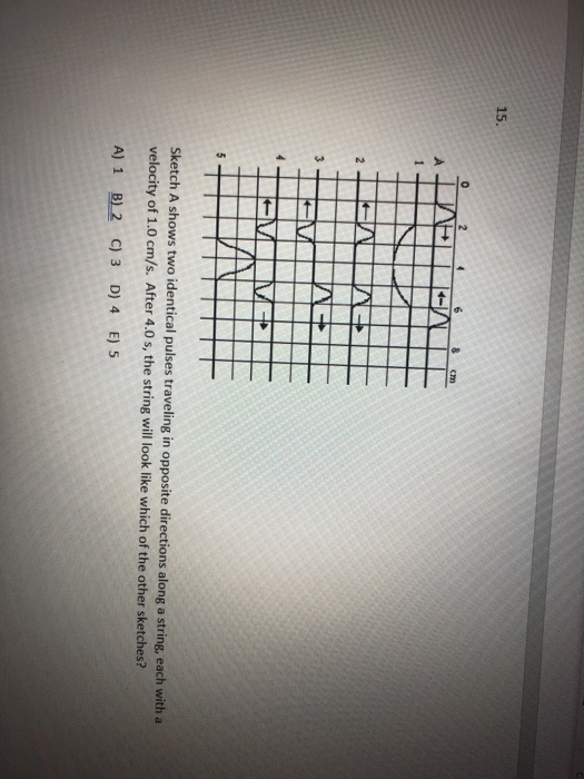 Solved Sketch A shows two identical pulses traveling in | Chegg.com Solved Sketch A shows two identical pulses traveling in | Chegg.com