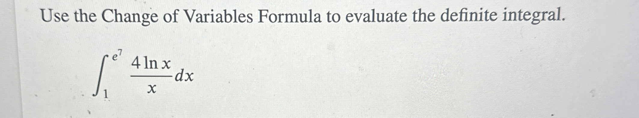 Solved Use the Change of Variables Formula to evaluate the | Chegg.com