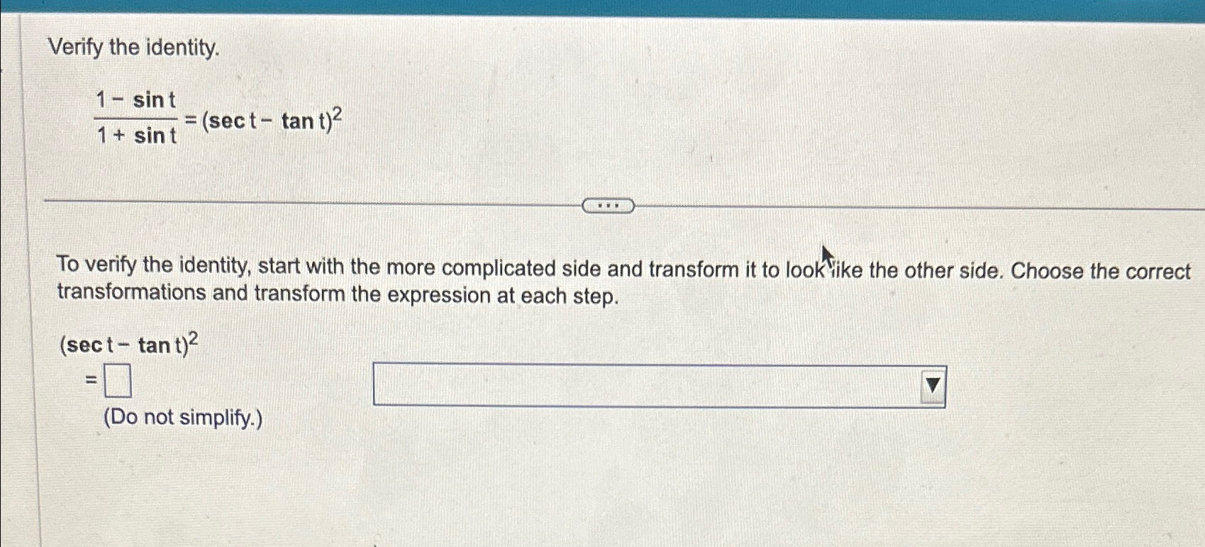 Solved Verify the | Chegg.com