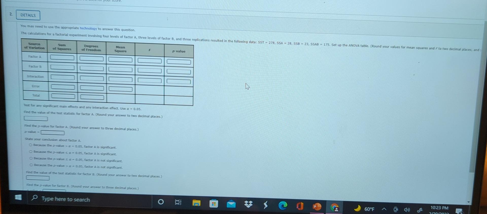 Solved 2 DETAILS You may need to use the appropriate | Chegg.com
