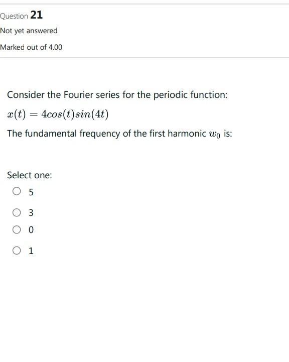 Solved Consider the Fourier series for the periodic | Chegg.com