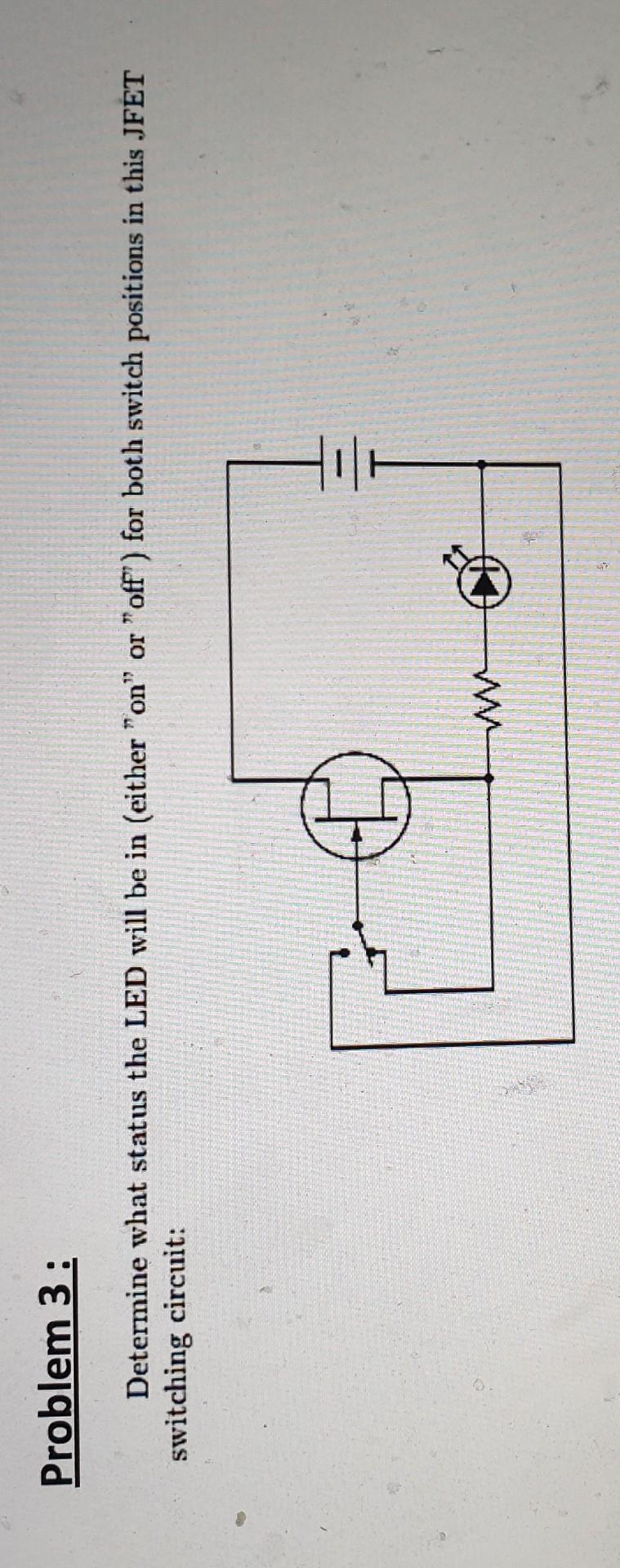 Solved Problem 3: Determine what status the LED will be in | Chegg.com