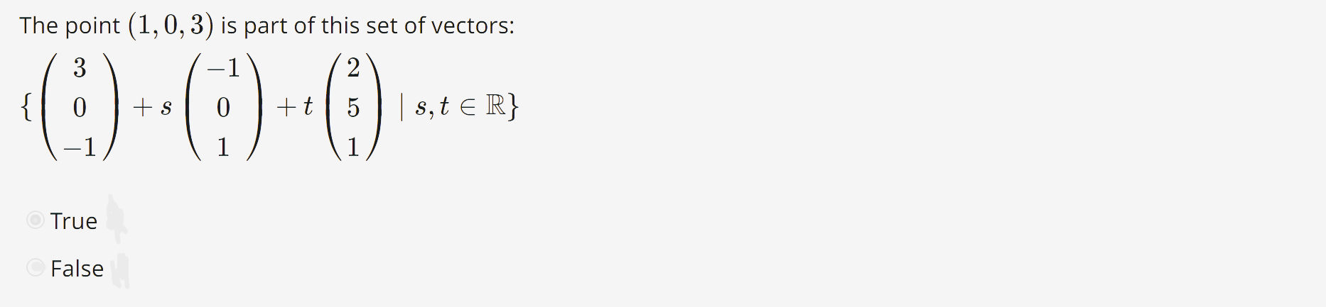 Solved Please explain your answer whether it is True or | Chegg.com