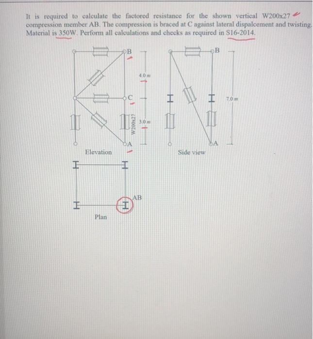 Solved It is required to calculate the factored resistance | Chegg.com