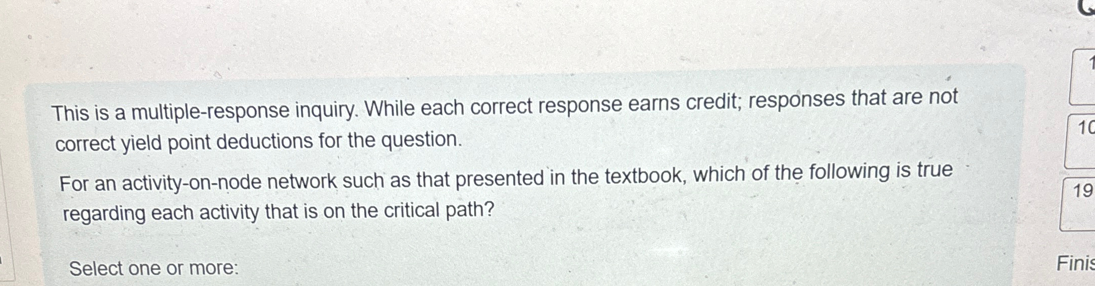 Solved This is a multiple-response inquiry. While each | Chegg.com