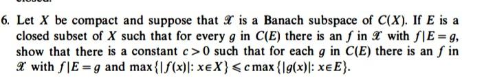 Solved 5. Let X be compact and suppose that X is a Banach | Chegg.com