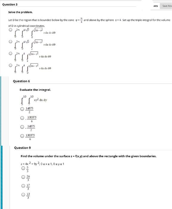 Solved Let D be the region that is bounded below by the cone | Chegg.com