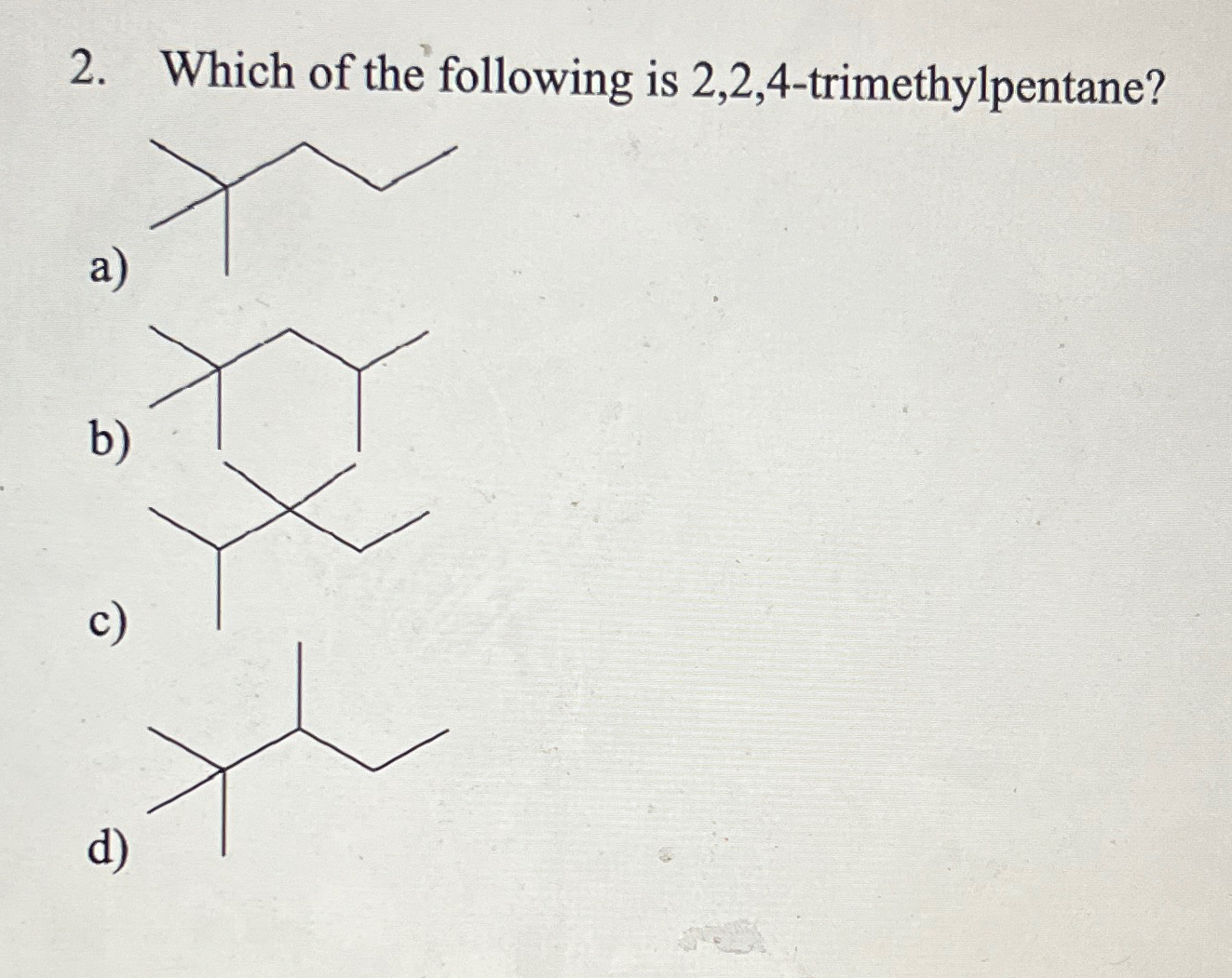Solved Which of the following is | Chegg.com