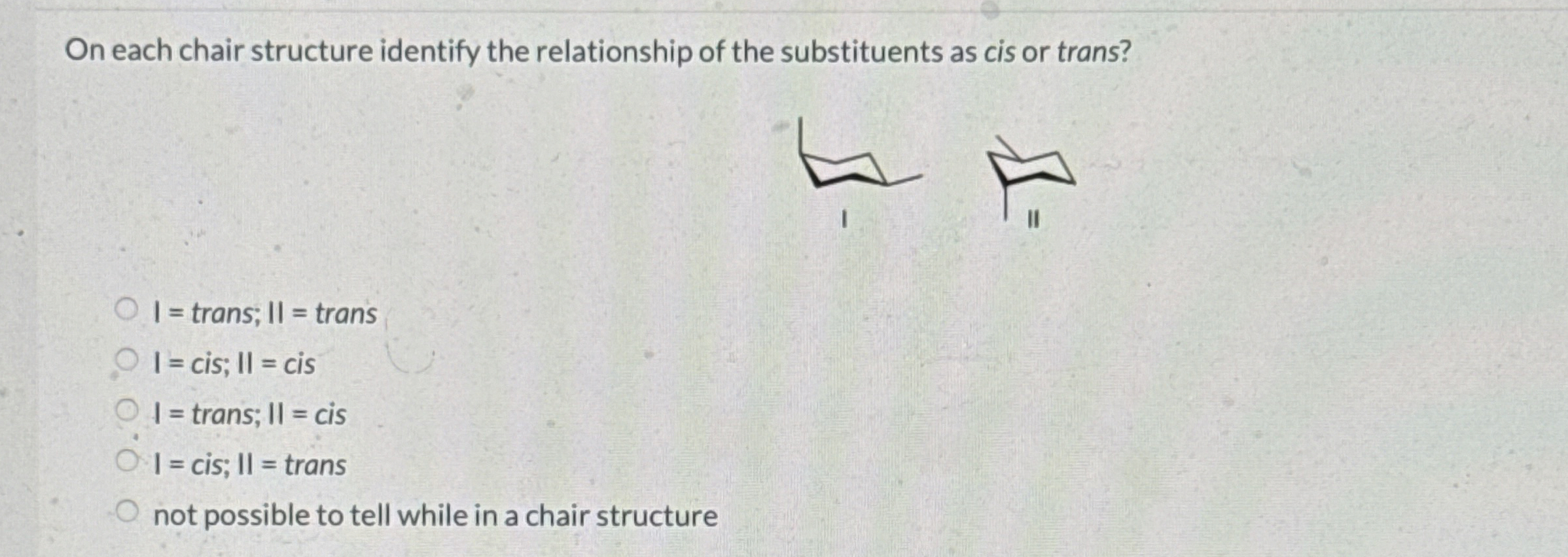 Solved On each chair structure identify the relationship of | Chegg.com