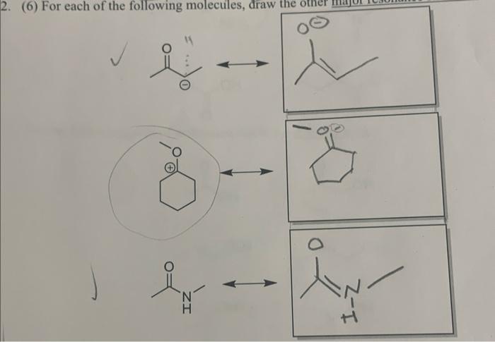 Solved 2. (6) For each of the following molecules, draw | Chegg.com
