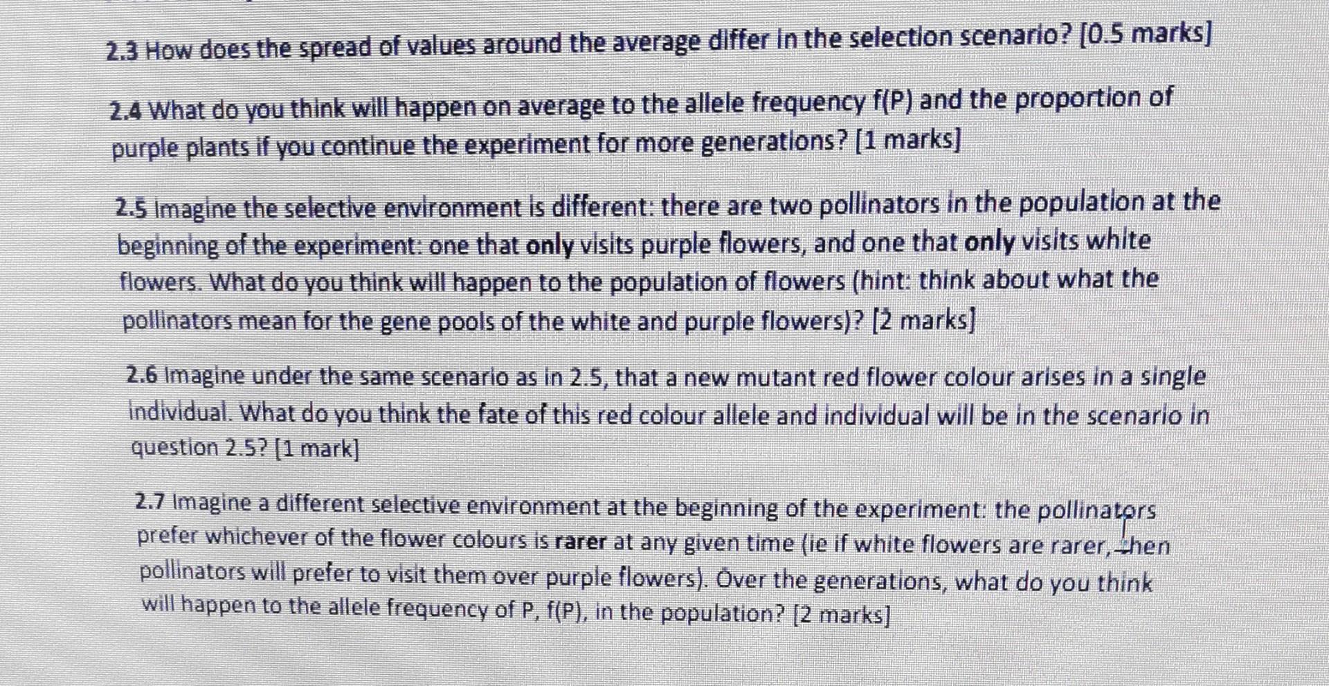 Solved 2.3 How does the spread of values around the average | Chegg.com