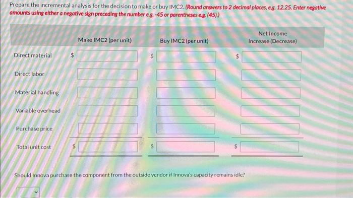 Solved Innova uses 1,100 units of the component IMC2 every | Chegg.com