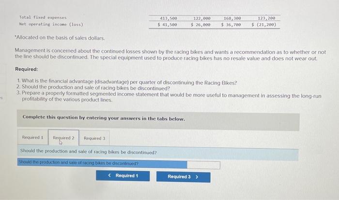 Solved Exercise 6-2 (Algo) Dropping or Retaining a Segment | Chegg.com