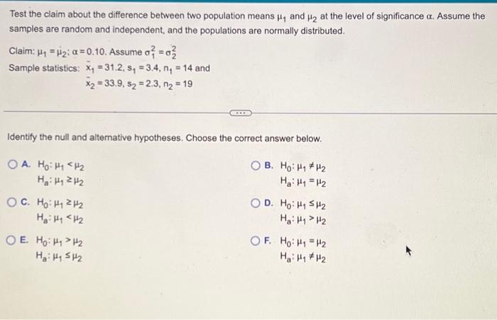 Solved FIND THE STANDARDIZED TEST STATISTIC T T= (TWO | Chegg.com
