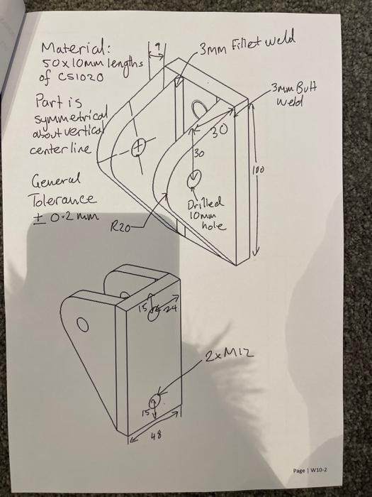 Solved please produce a detailed drawing of the clevis | Chegg.com