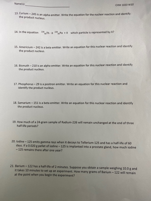 Solved Multiple Choice 1. Which particle has a negative | Chegg.com