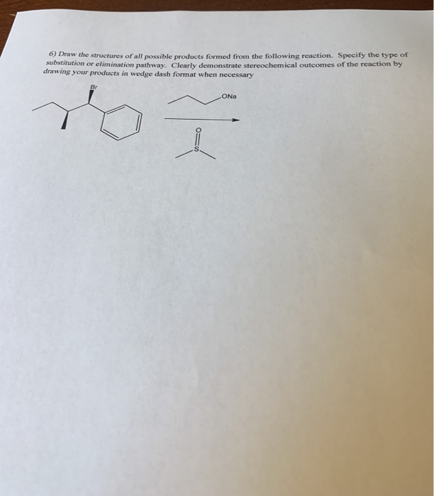 Solved Draw The Structures Of All Possible Products Formed