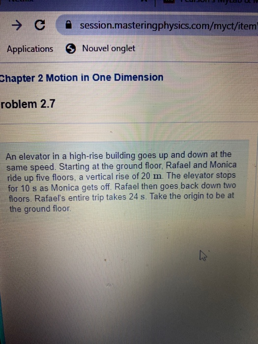 A session.masteringphysics.com/myct/item' | Chegg.com