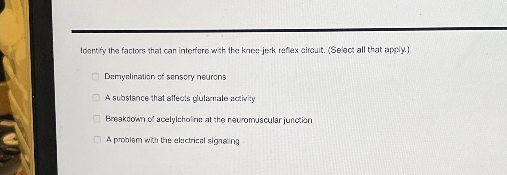 Solved Identify the factors that can interfere with the | Chegg.com