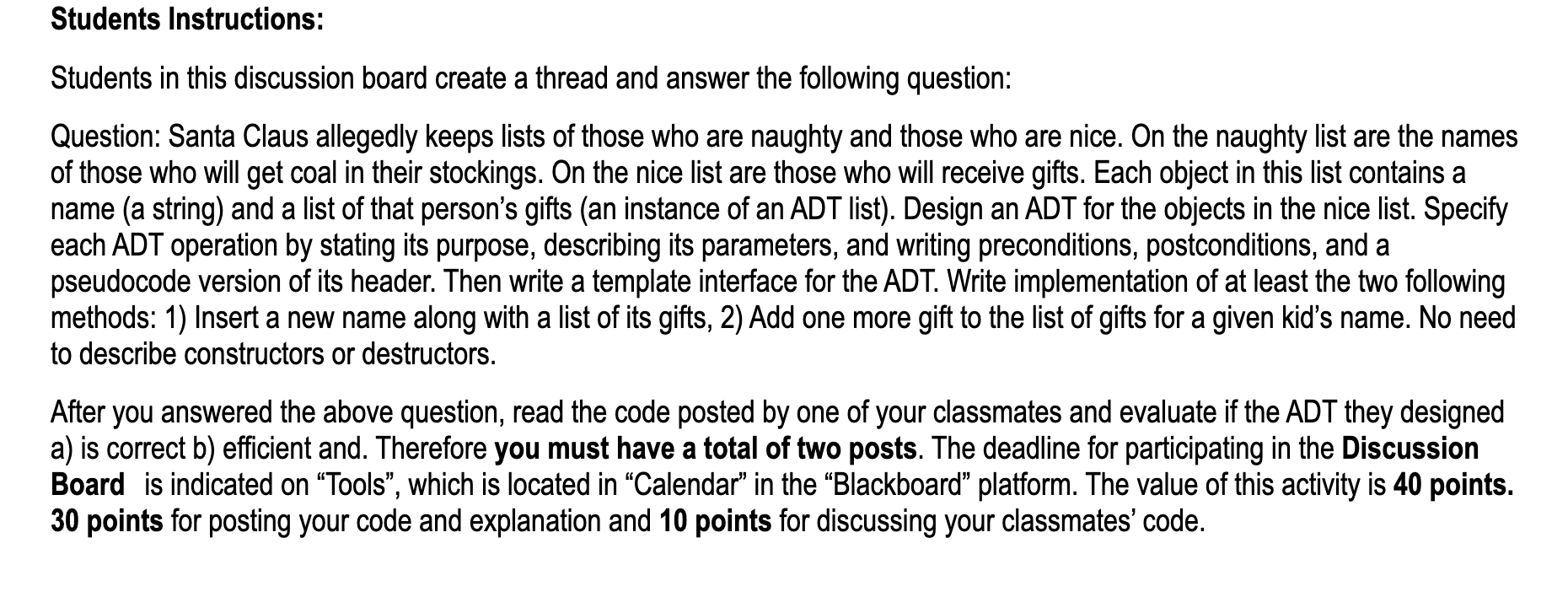 Solved Students Instructions:Students in this discussion | Chegg.com