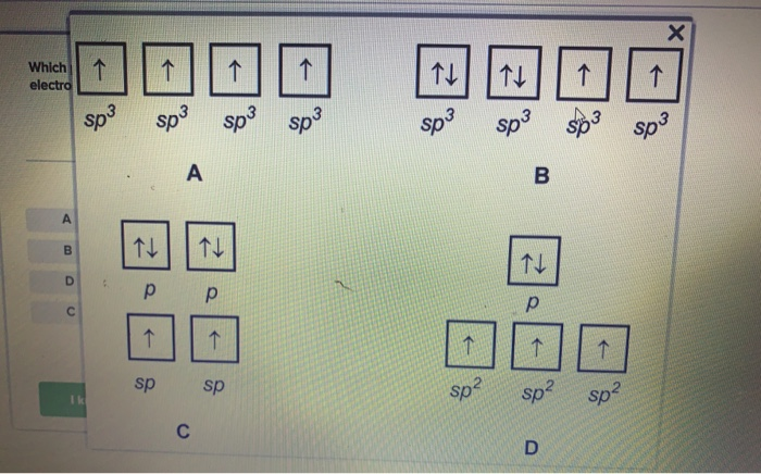 Solved Which partial orbital diagram correctly shows the | Chegg.com