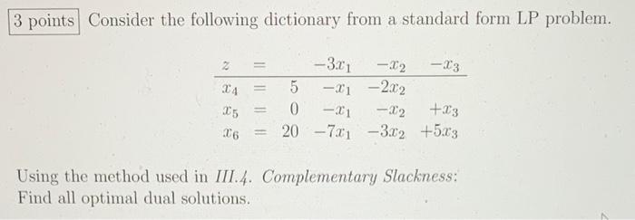 Solved Consider the following dictionary from a standard | Chegg.com