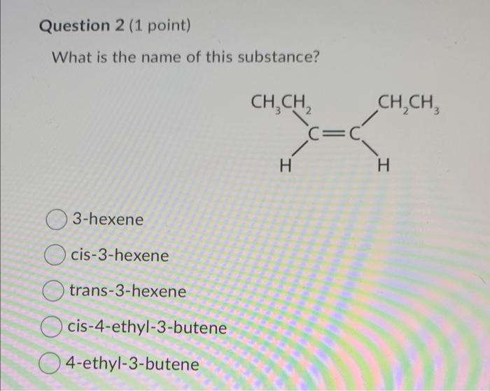 Solved Question 2 (1 point) What is the name of this | Chegg.com