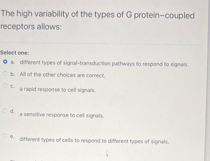 Solved The high variability of the types of G | Chegg.com