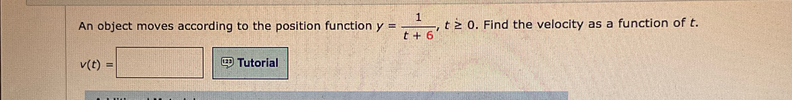 Solved An Object Moves According To The Position Function 1339