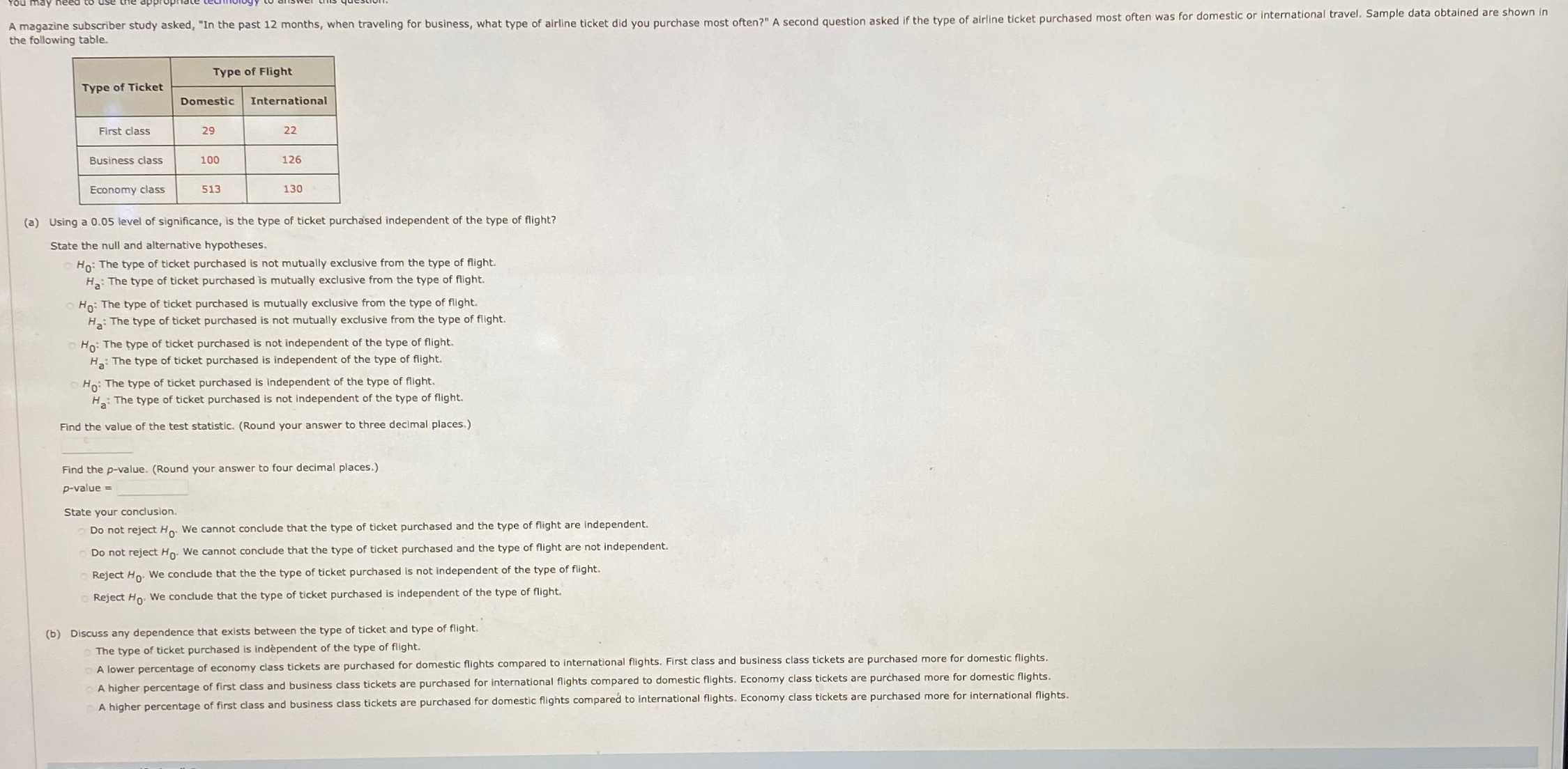 Solved the following table.\table[[Type of Ticket,Type of | Chegg.com