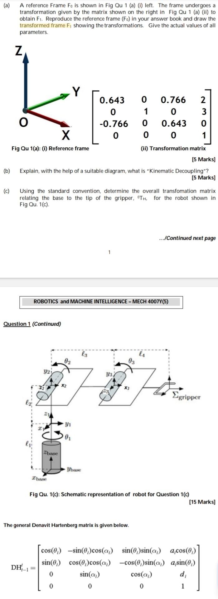 Solved (a) A reference Frame F0 is shown in Fig Qu 1 (a) (i) | Chegg.com