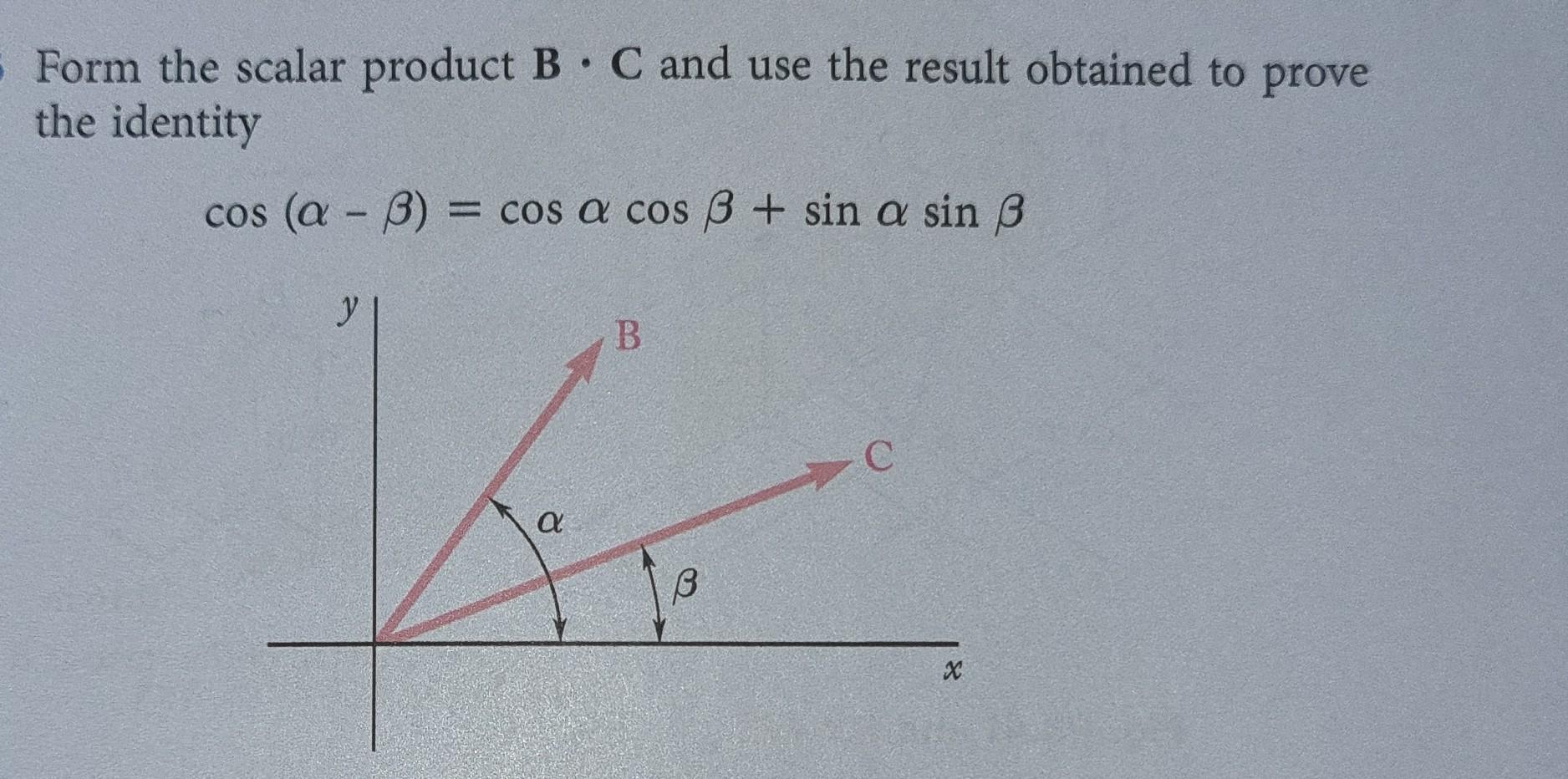 Solved Form the scalar product B⋅C and use the result | Chegg.com