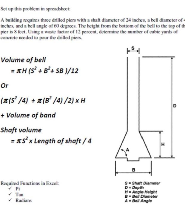 Set up this problem in spreadsheet: A building | Chegg.com
