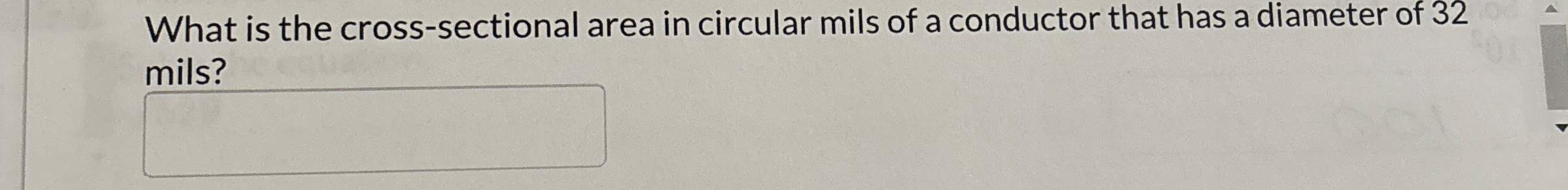 Solved What is the cross-sectional area in circular mils of | Chegg.com