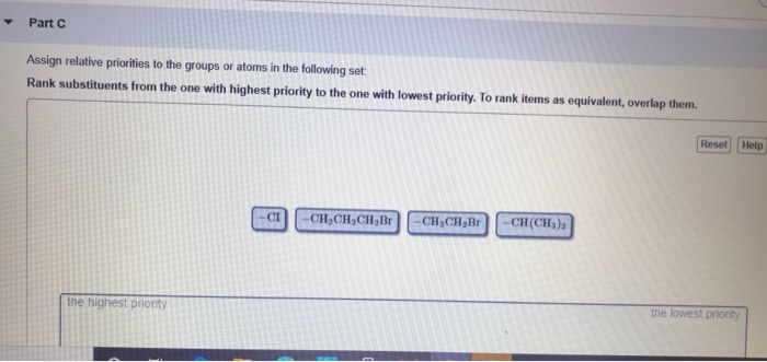 Solved Item 16 Hide Timer Part A Assign relative priorities | Chegg.com