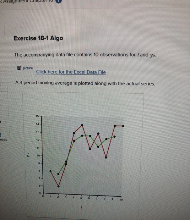 Solved k ASSig Exercise 18-1 Algo The accompanying data file | Chegg.com
