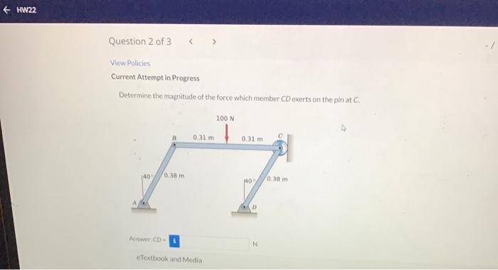 Solved View Policies Current Attempt in Progress Determine | Chegg.com